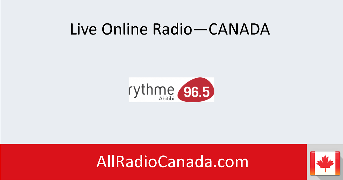 Rythme FM Abitibi live - Radio Online Canada